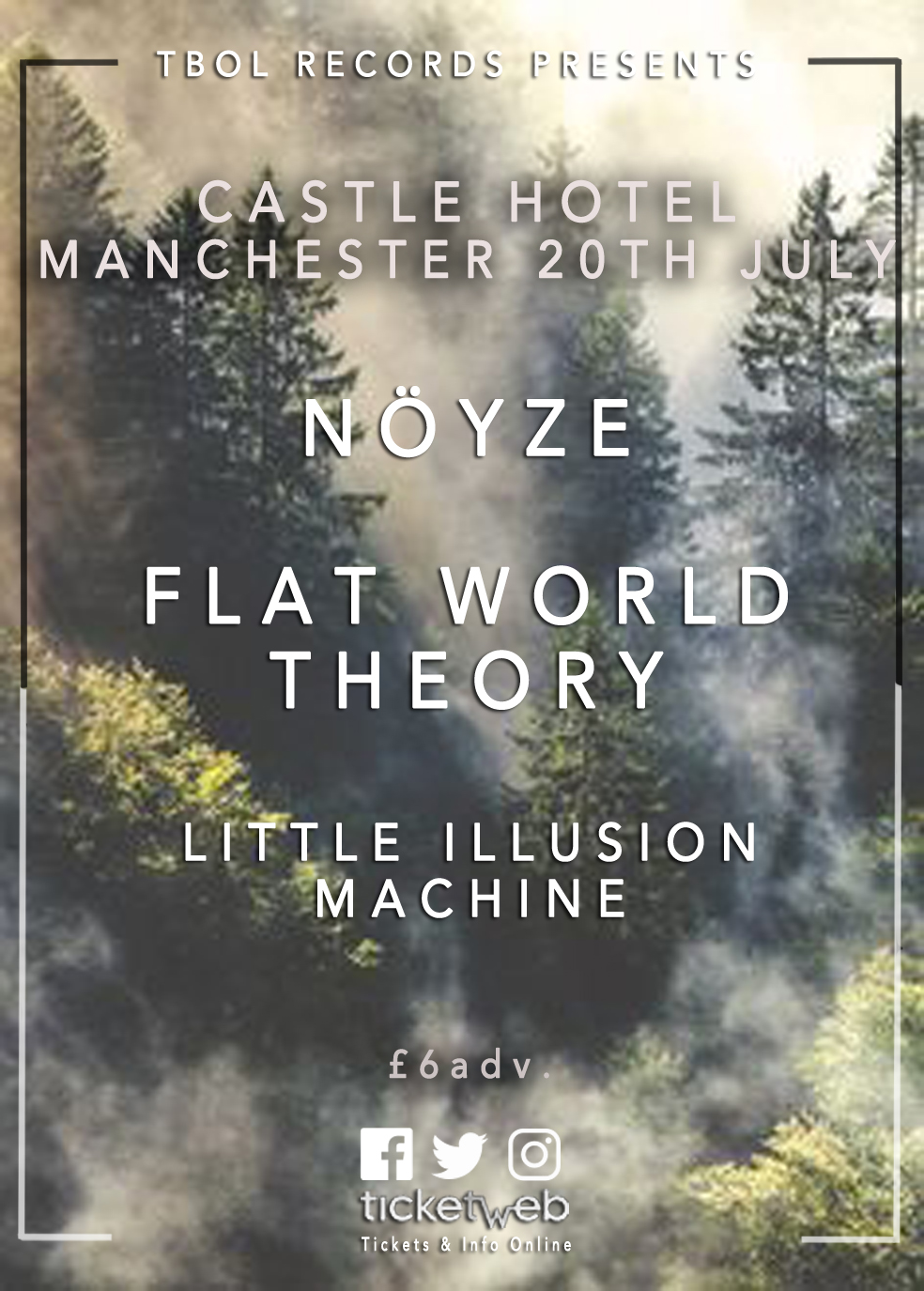 NOYZE // FLAT WORLD THEORY // LITTLE ILLUSION MACHINE - The Castle Hotel