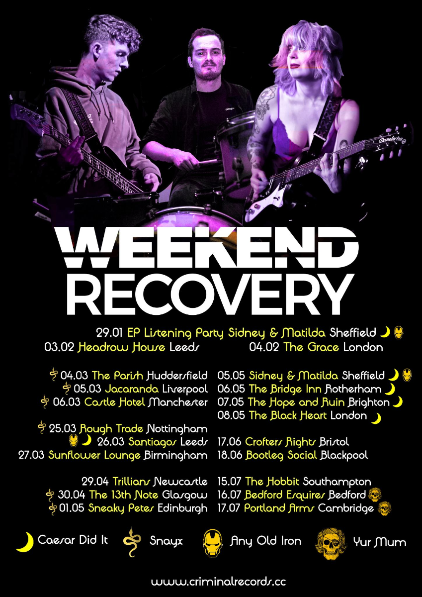 Weekend Recovery - No Guts Tour - The Castle Hotel